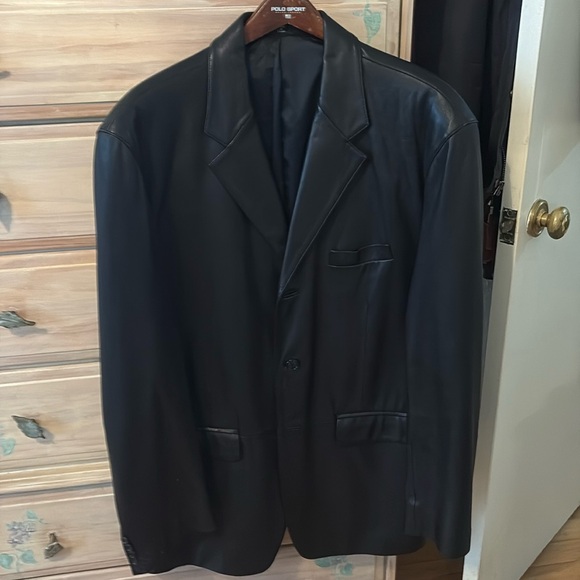 Metropolitan View | Jackets & Coats | Mens Black Leather Jacketblazer ...